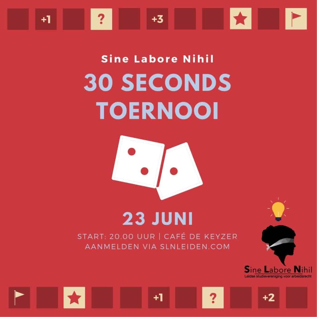 SLN 30 Seconds Toernooi! - Sine Labore Nihil