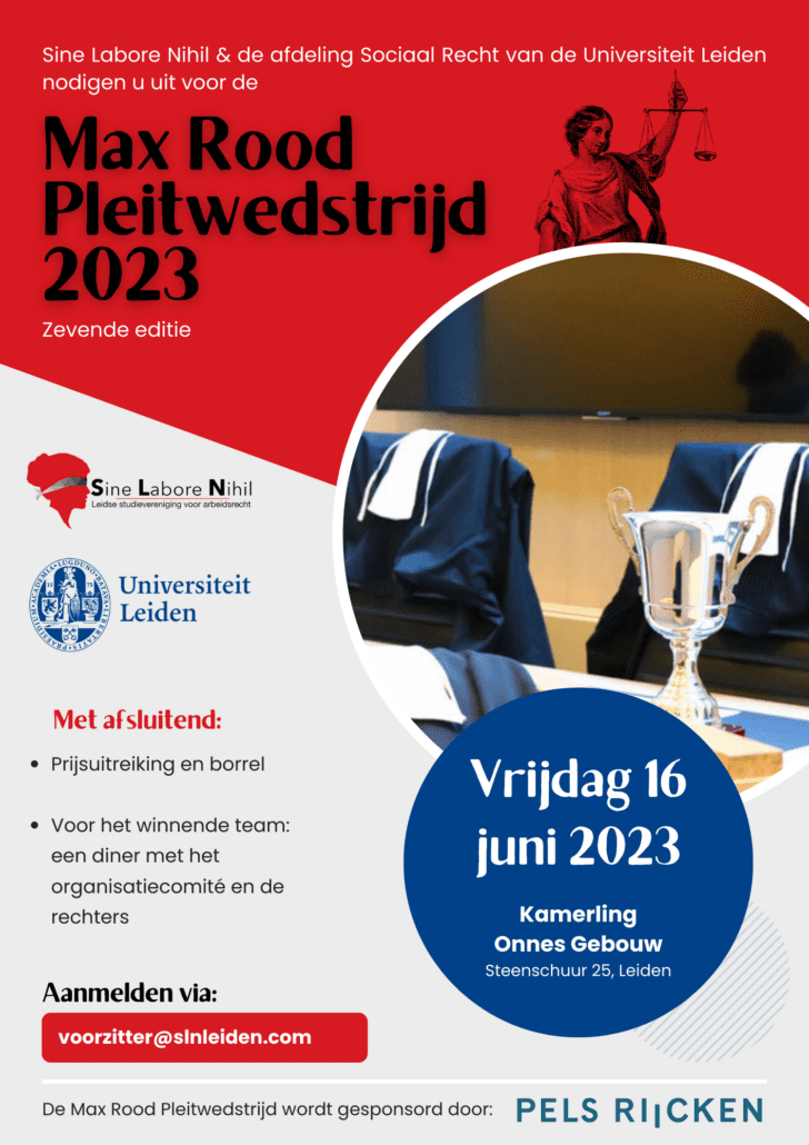 Max Rood Pleitwedstrijd 2023 - Sine Labore Nihil